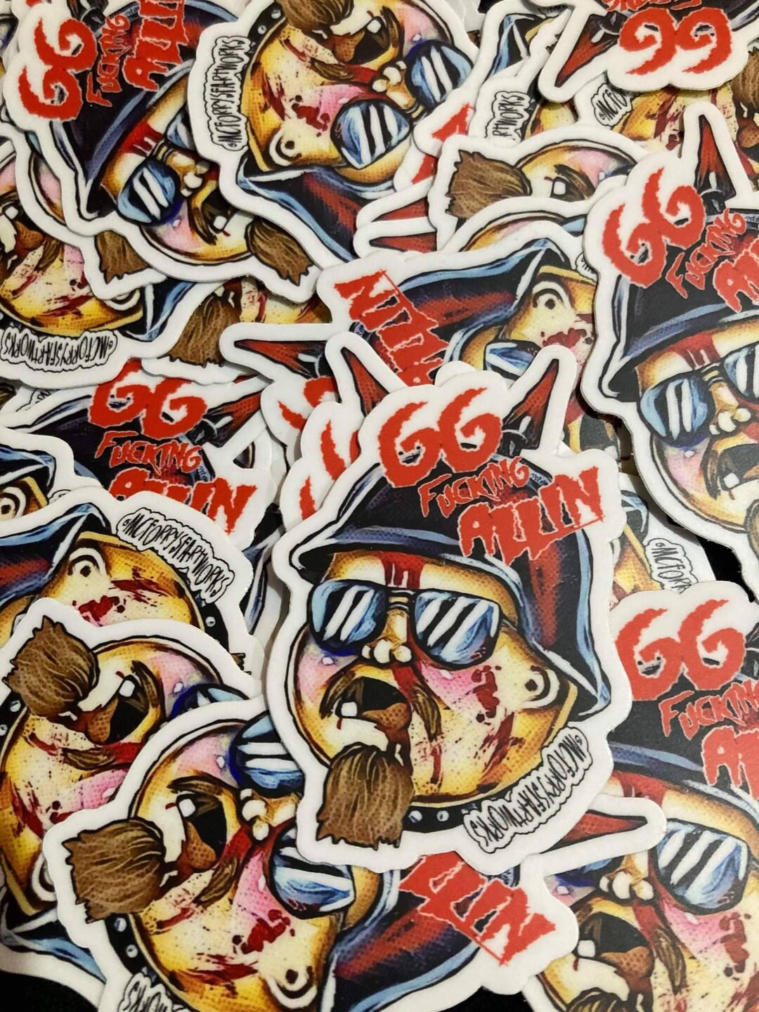 GG F'ing ALLIN Stickers - Etsy