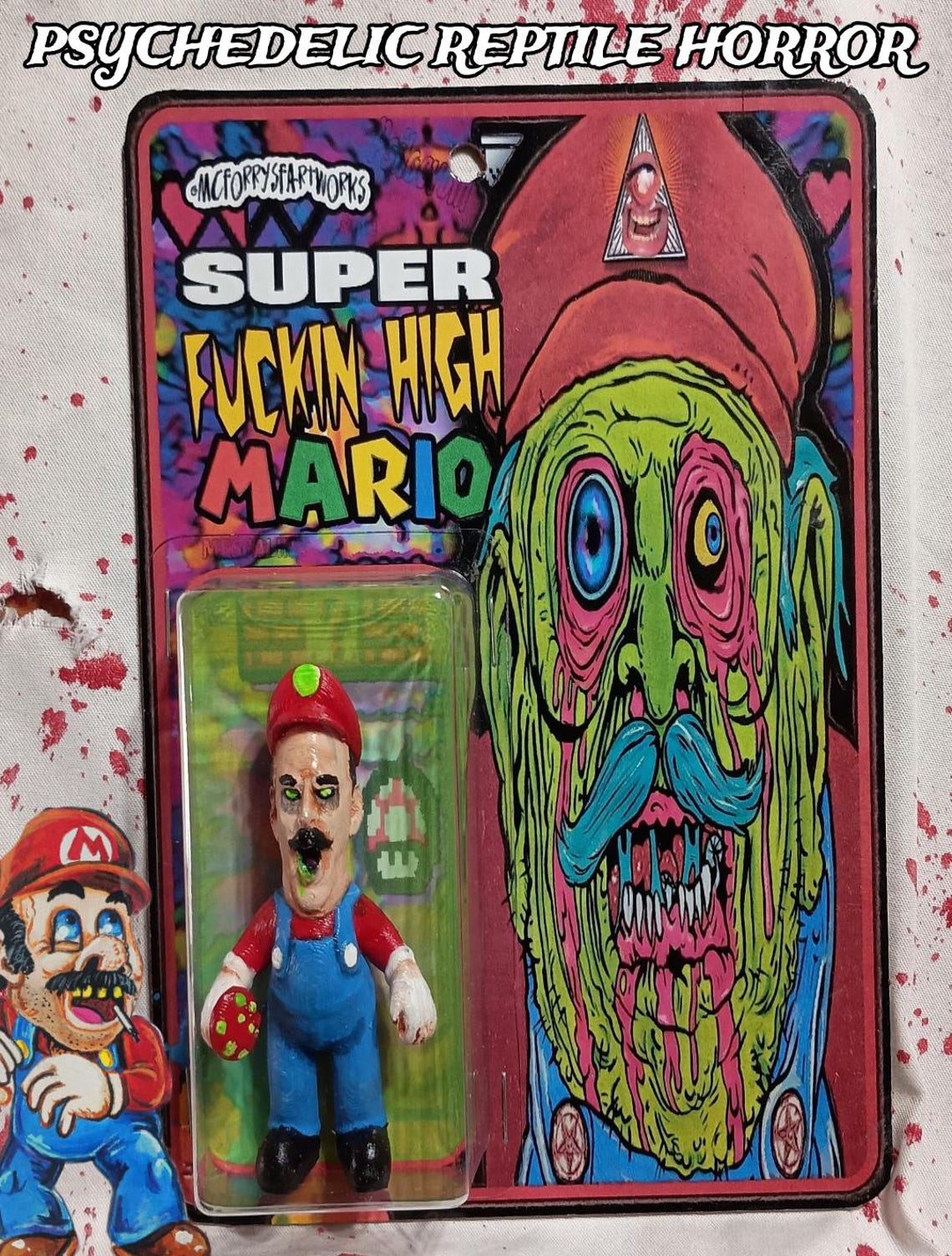 SUPER Tripping Mario Figure - Etsy
