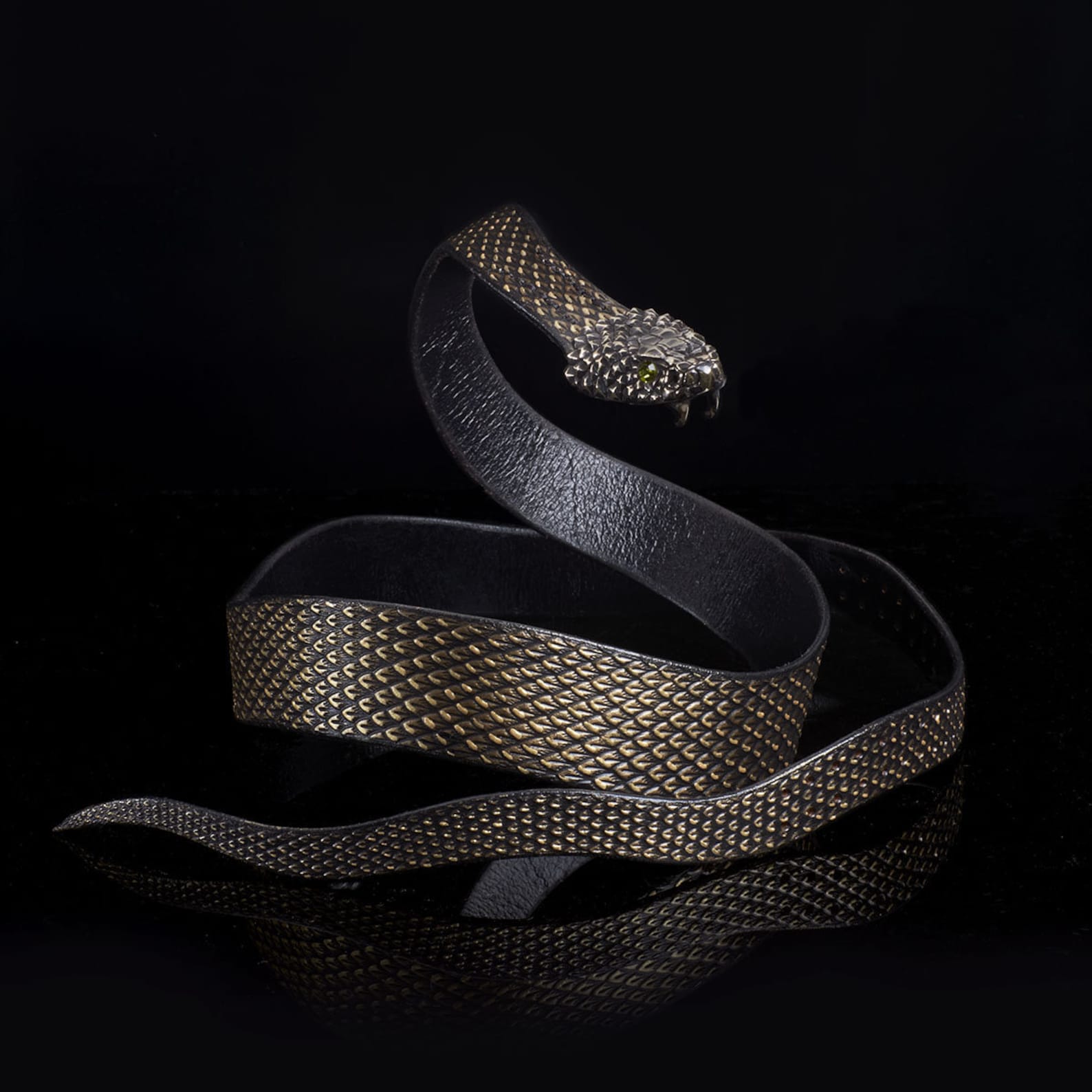 ADDER Belt, Bronze .small Snake Belt. Buckle. Beltbuckle - Etsy