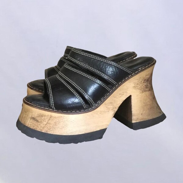 Wood Platform Sandal - Etsy