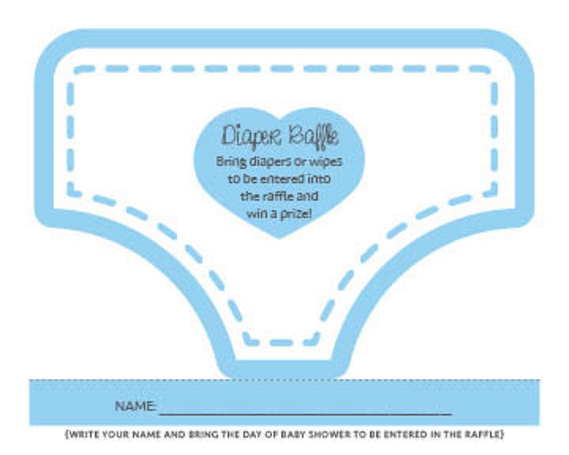 Diaper Raffle Cards - Etsy