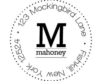 Return Address Labels Personalized Round Address Stickers - Etsy