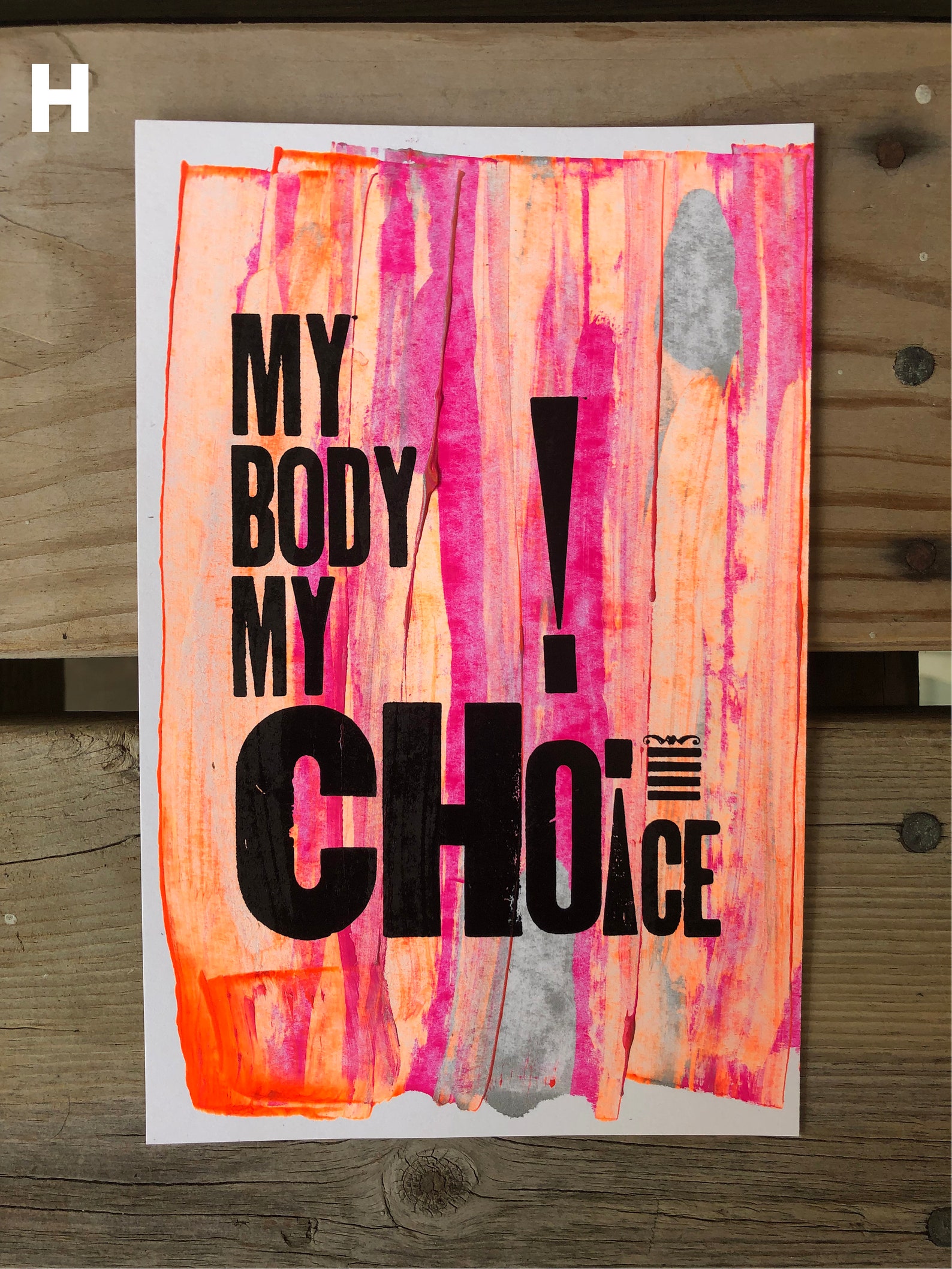 My Body My Choice Print | Etsy
