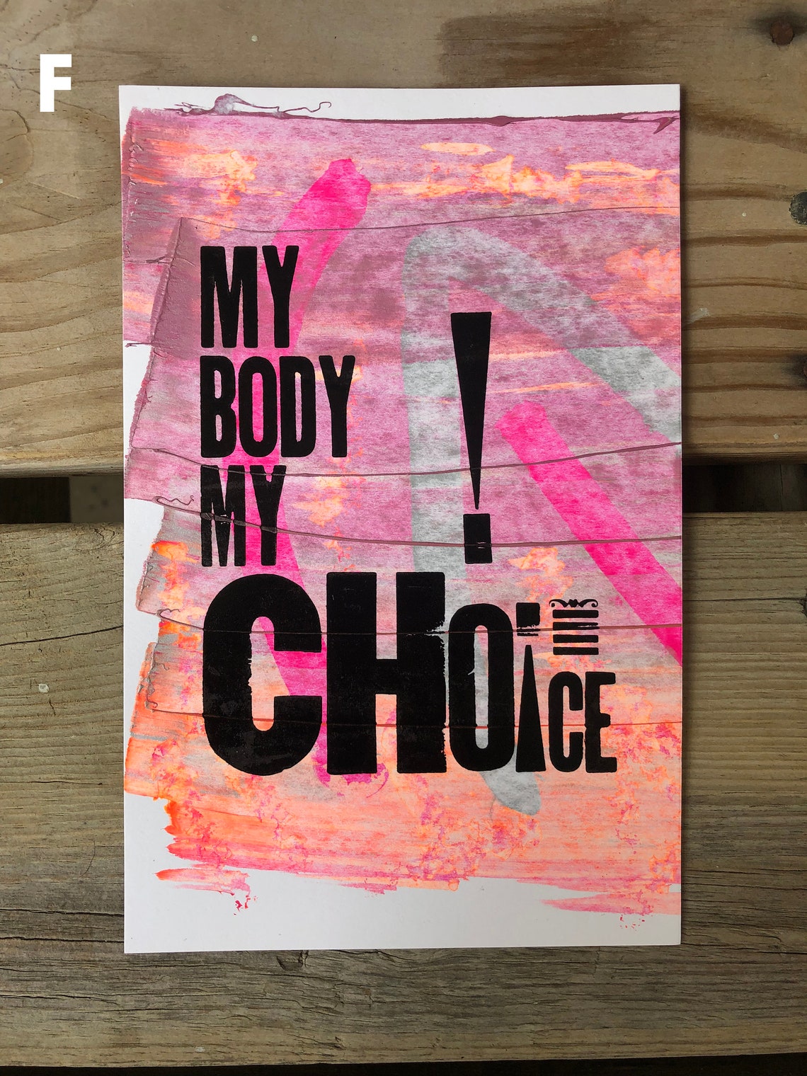 My Body My Choice Print | Etsy