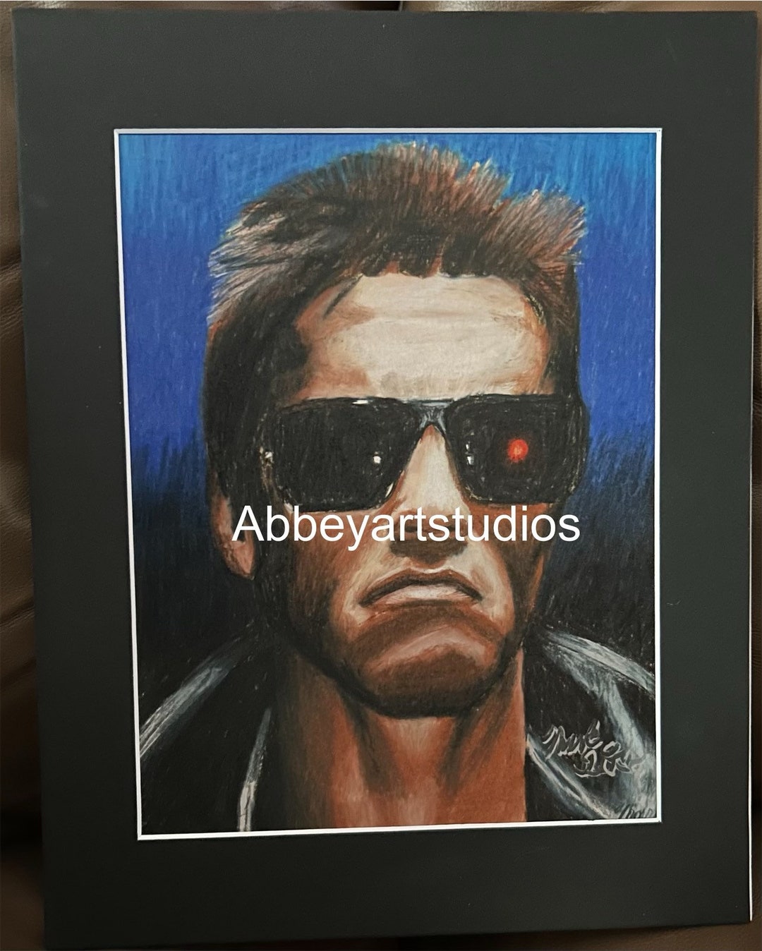 The Terminator Original Colored Pencil Drawing - Etsy