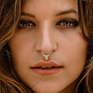 No Piercing Septum, Septum Clip On, Faux Piercing, Fake Septum Ring ...