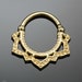Tribal Lotus Flower Septum Ring Gold Plated Septum Ring - Etsy