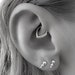 Sterling Silver Daith Earring, Daith Piercing Jewelry, Tribal Daith ...