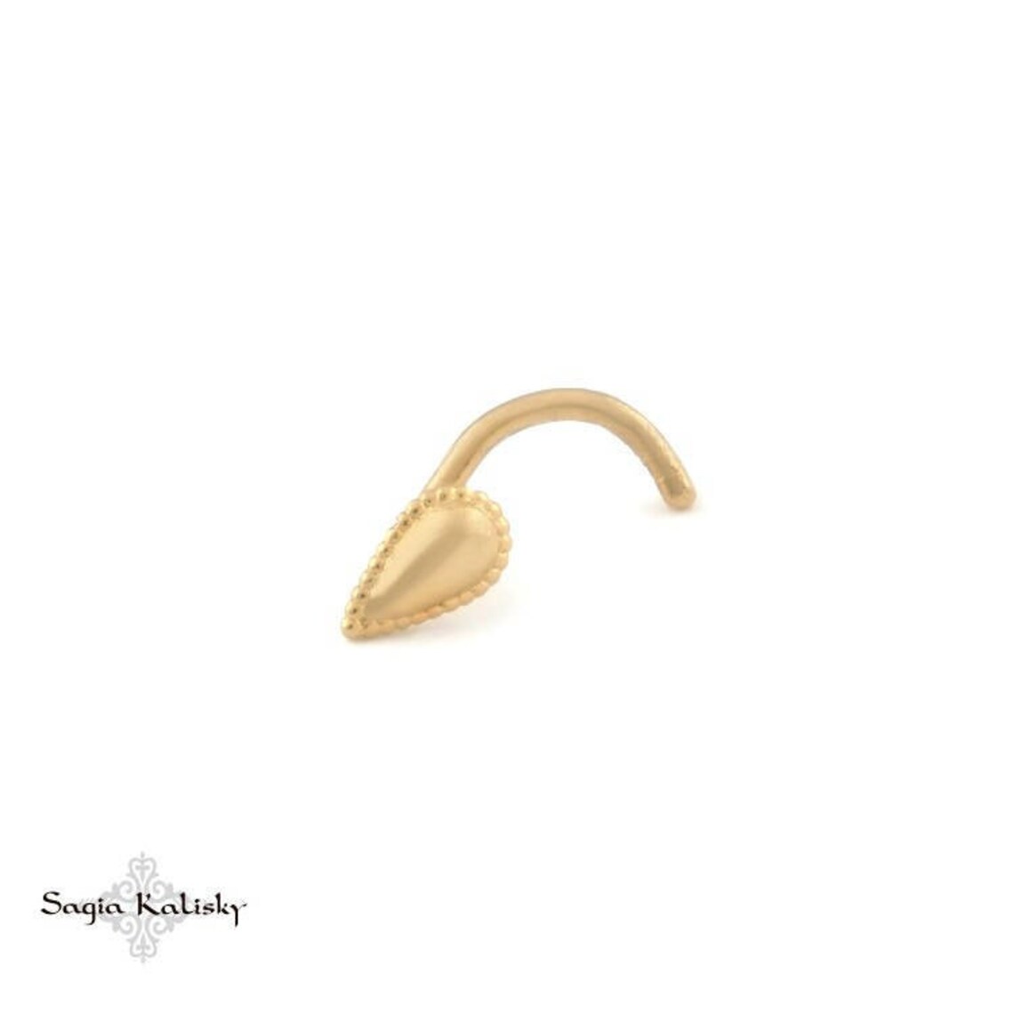 Teardrop Nose Stud, 22g Nose Stud, 20g Nose Stud, 18g Nose Stud, 16g ...