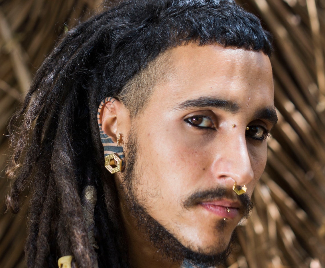 4-12mm Ear Gauges Golden Ear Plugs Brass Ear Plugs Ear | Etsy