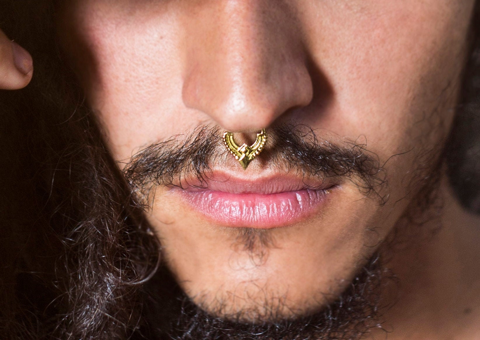 Gold Septum Ring Gold Septum Jewelry Gold Piercing Daith | Etsy