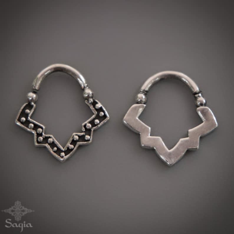 Daith Jewelry Silver Septum Ring Septum Piercing Daith | Etsy