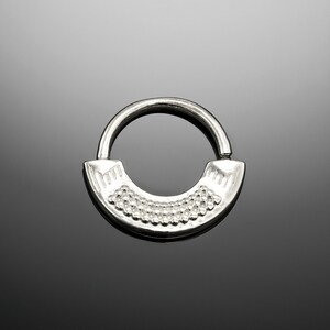 Sterling Silver Daith Earring, Daith Hoop, Daith Jewelry, Ear Piercing ...