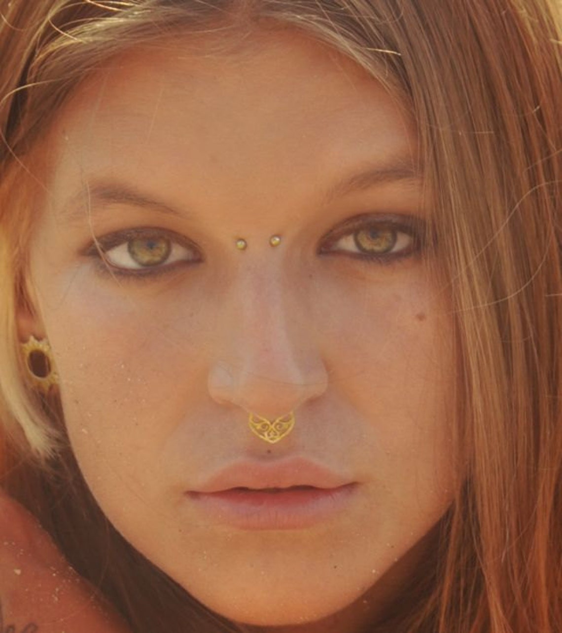 Gold Septum Ring Tribal Septum Ring Septum Jewelry Daith | Etsy
