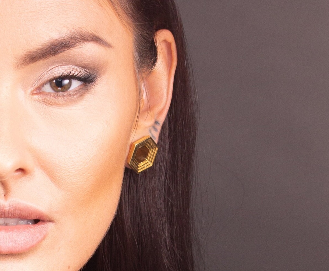 4-12mm Ear Gauges, Golden Ear Plugs, Gauges for Women, Gauges for Men ...