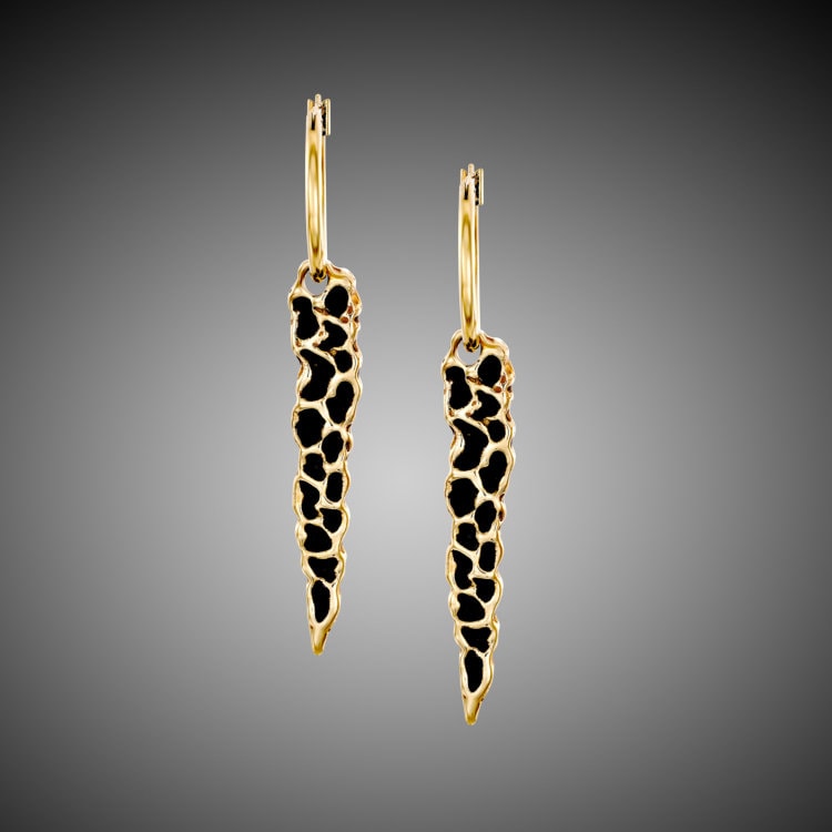 Statement Earrings Gold Boho Earrings Unique Gold Earrings | Etsy