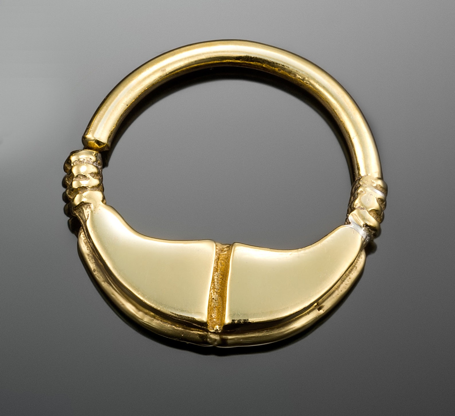 Gold Septum Ring, Tribal Septum Ring, Septum Jewelry 16g/18g, Indian ...