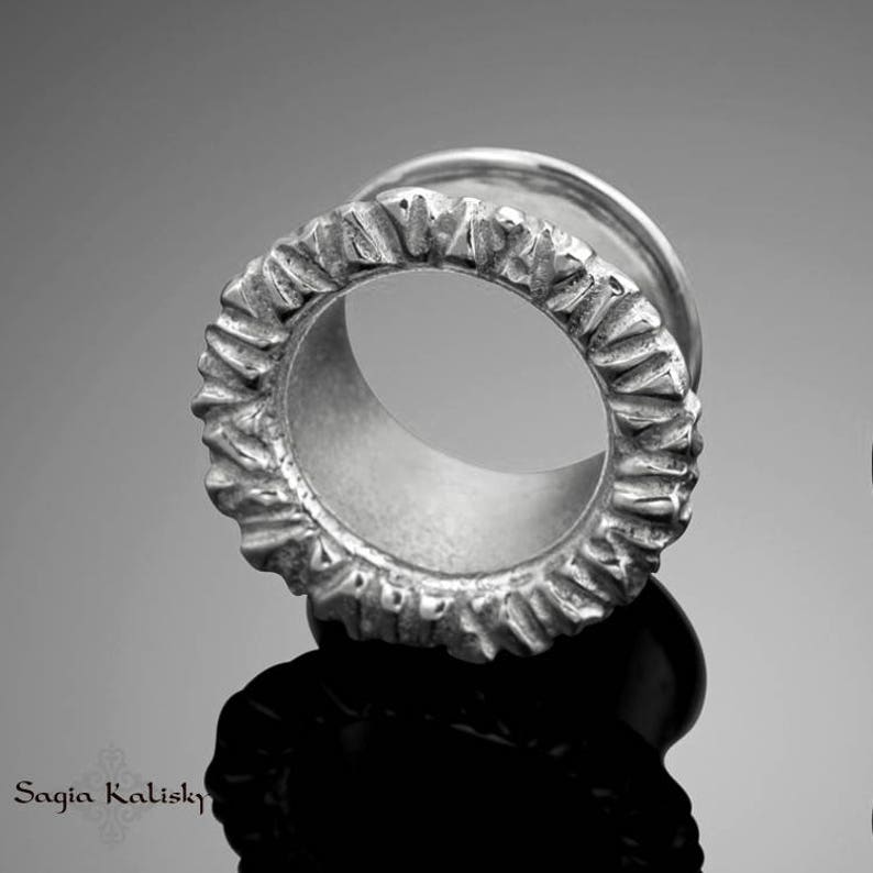 Sterling Silver Ear Tunnels Tunnel Plugs Silver Ear Plugs | Etsy