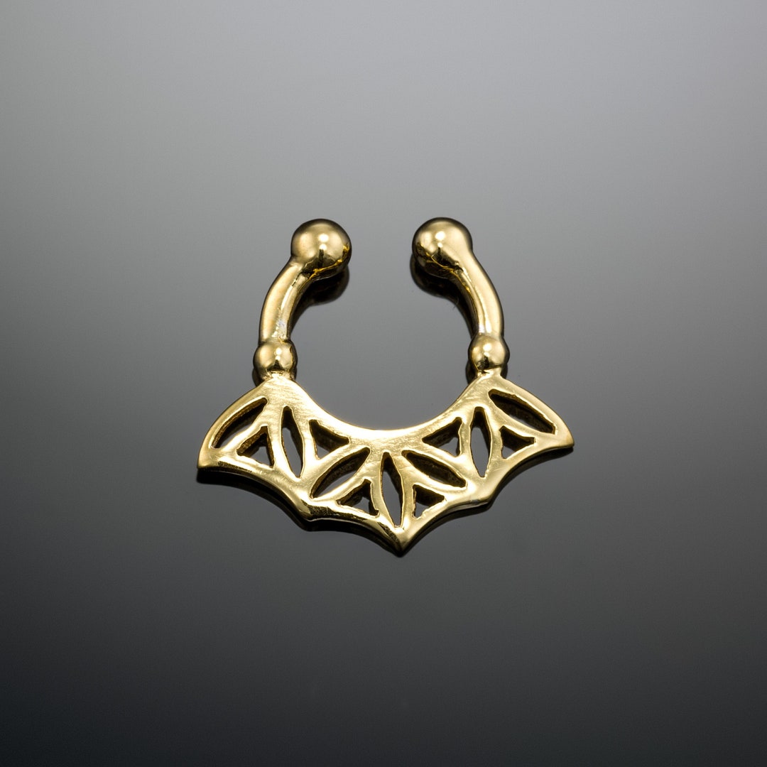 Septum Clip On, No Piercing Septum, Faux Piercing, Fake Septum Ring ...