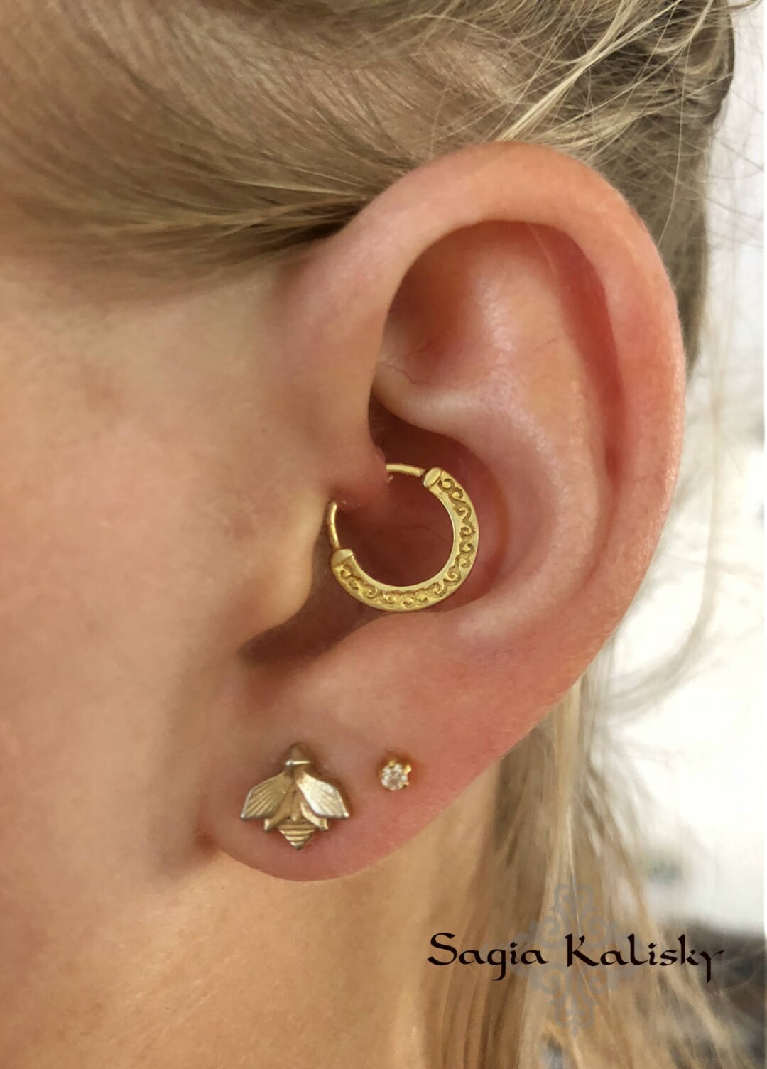 Tribal Ear Piercing, 18g Earrings, Daith Earring, Helix Hoop, Cartilage ...