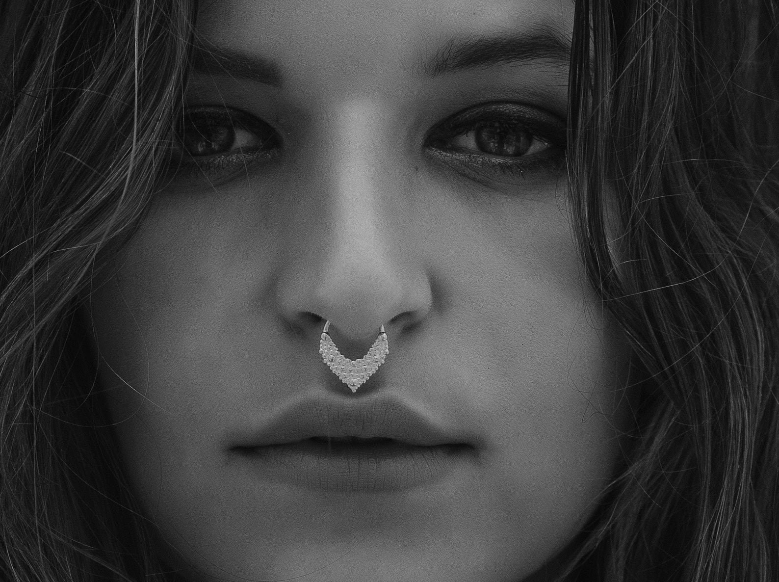 Fake Septum Ring Silver Septum Ring Septum Clip On Faux | Etsy