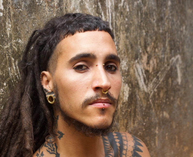 Round Brass Ear Plugs Brass Ear Tunnels Ear Gauges 6-14mm - Etsy