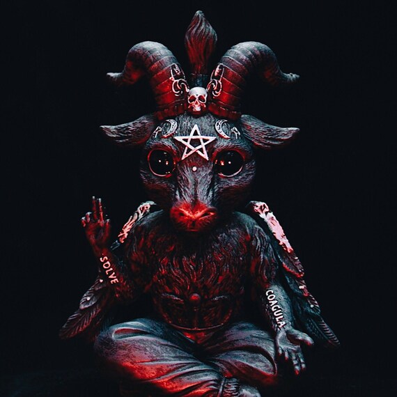 Baby Baphomet Baphomet Resin Figure Resin Baphomet - Etsy