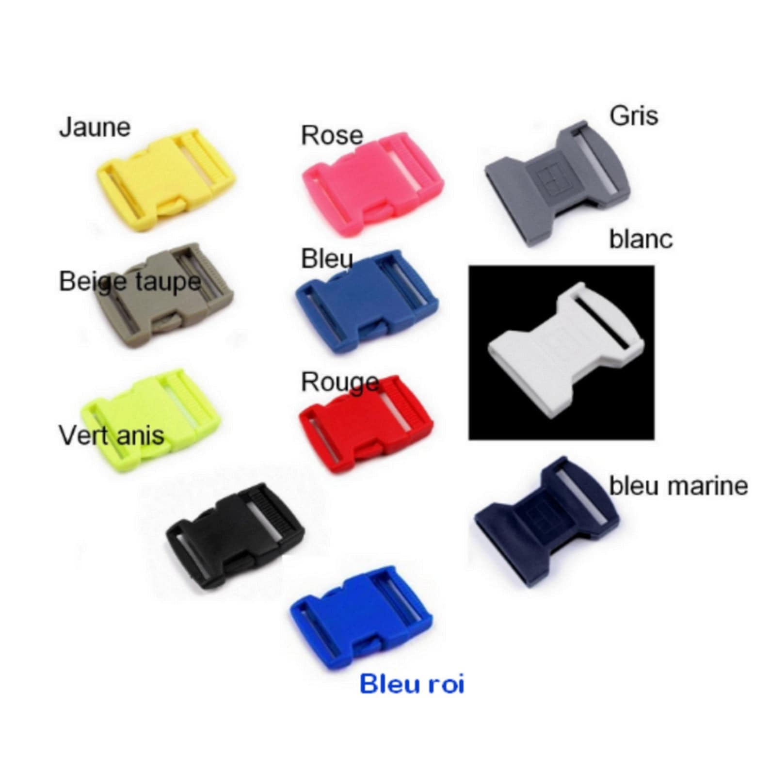 4 Side Release Buckle With Strap Adjuster 30mm / Many Colors / | Etsy