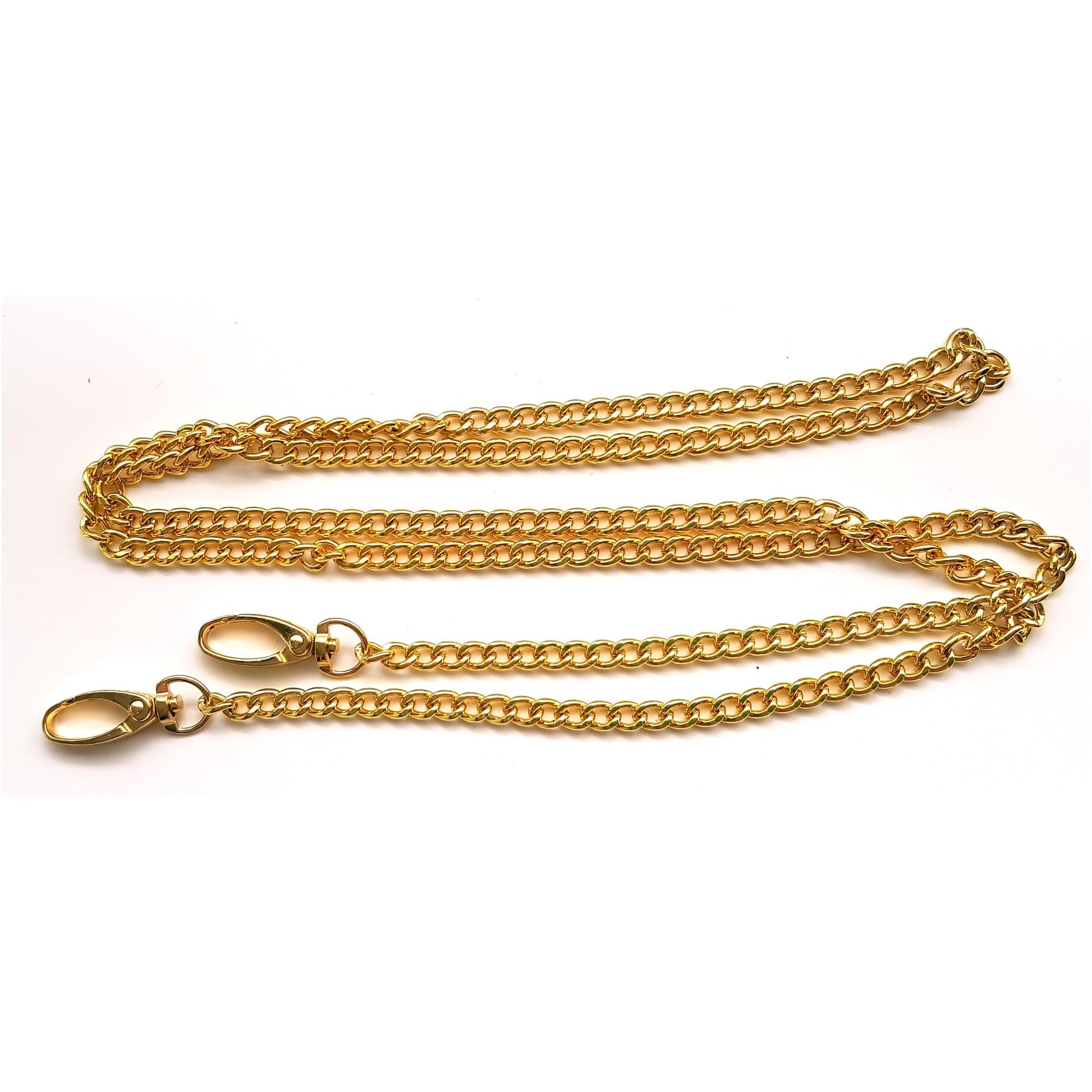 Metal Bag Strap Chain 120cm With 2 Carabiners / Bag Handles, Shoulder ...