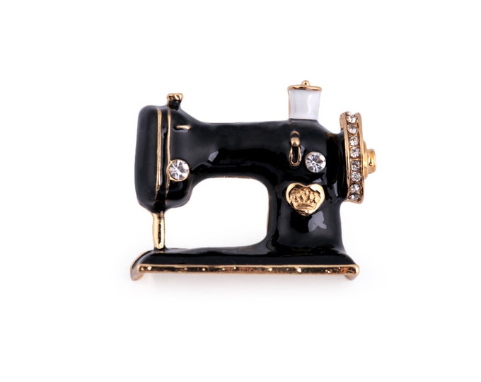 Brooch Sewing Machine / Brooch for Seamstress / Miniature Sewing ...