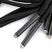 4 Black Hoodie Strings 130/140 Cm With Tips / Shoe Laces With Ends ...