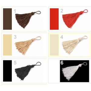 4 Viscose Tassels 75mm, Many Colours - Etsy