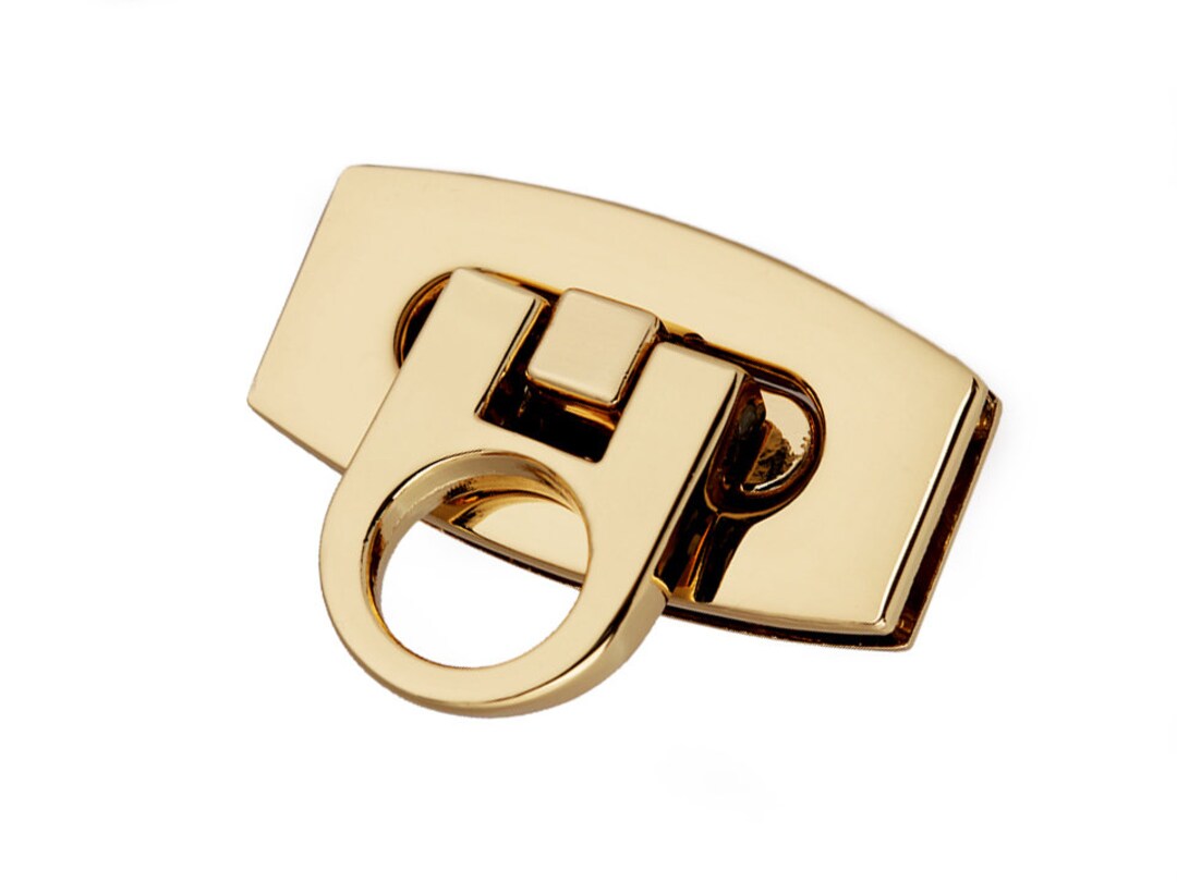Handbag / Purse Lock Set 20x40 Mm Gold / Decorative Pressure for ...