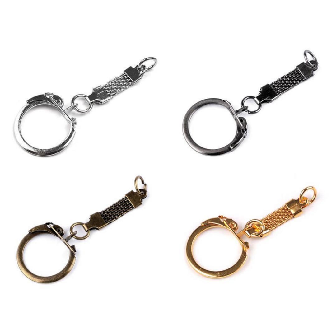 Metal Key Rings With Chain and Buckle / Key Ring Buckle, Metal Key Ring ...
