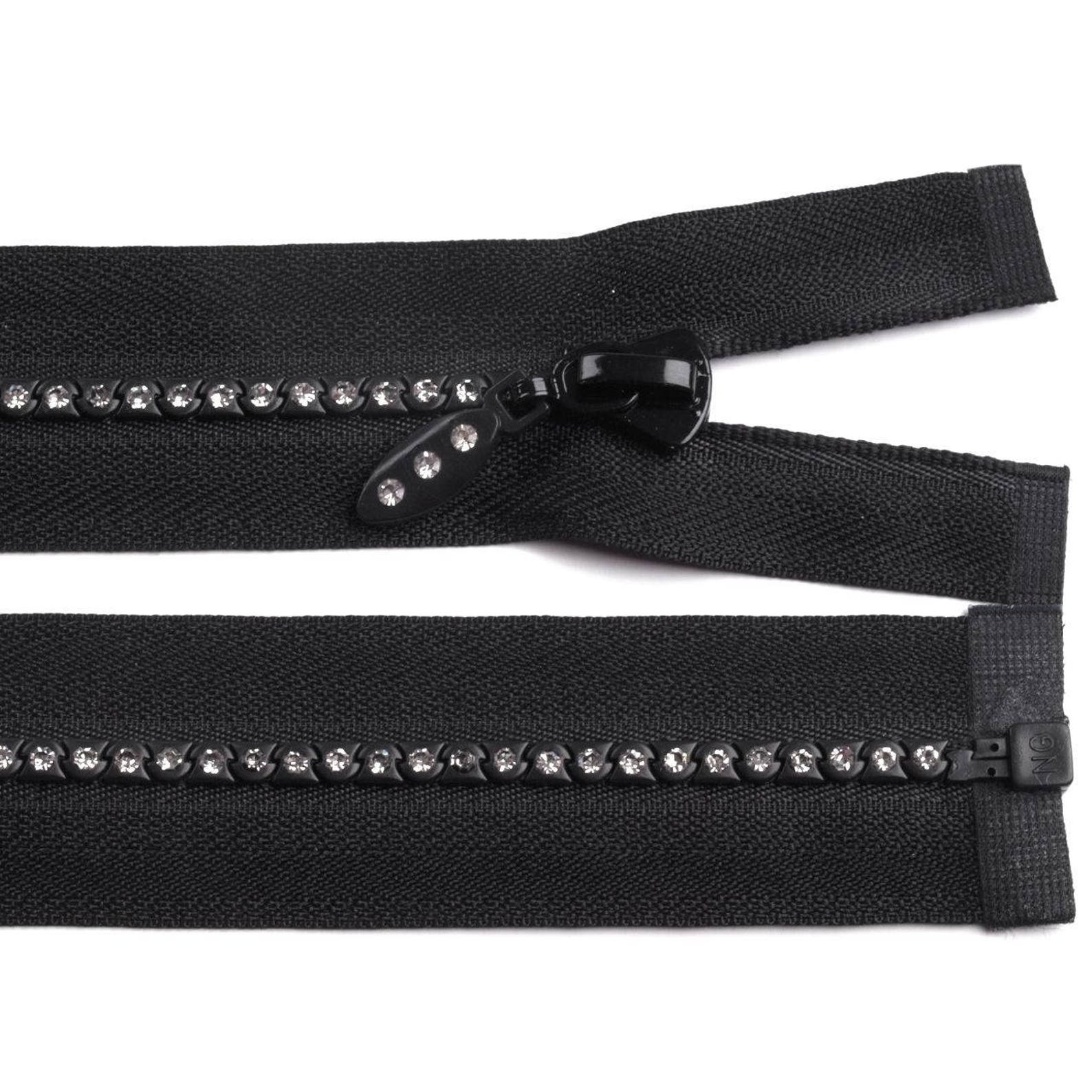 Rhinestone Zipper 50-55-60-65-70cm / Many Colors / Decorative - Etsy