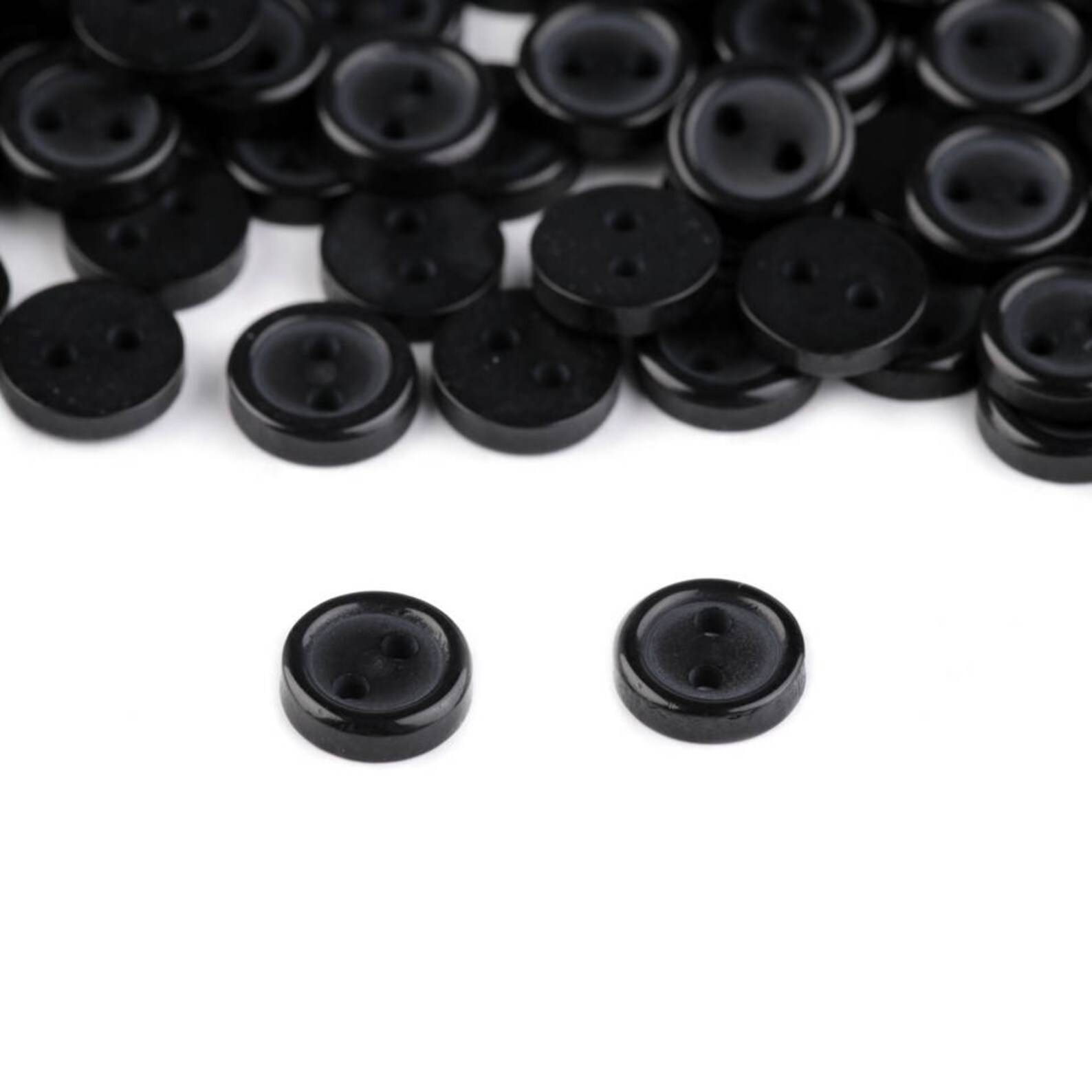 20 Two-holes Buttons 7mm / Many Colors / Plastic Buttons - Etsy