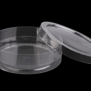 3 Round Boxes in Clear Plastic / Several Sizes / Boxes Packaging ...
