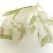 Organza Ribbon With Leaf Beads and Flowers / Organza Garland With ...