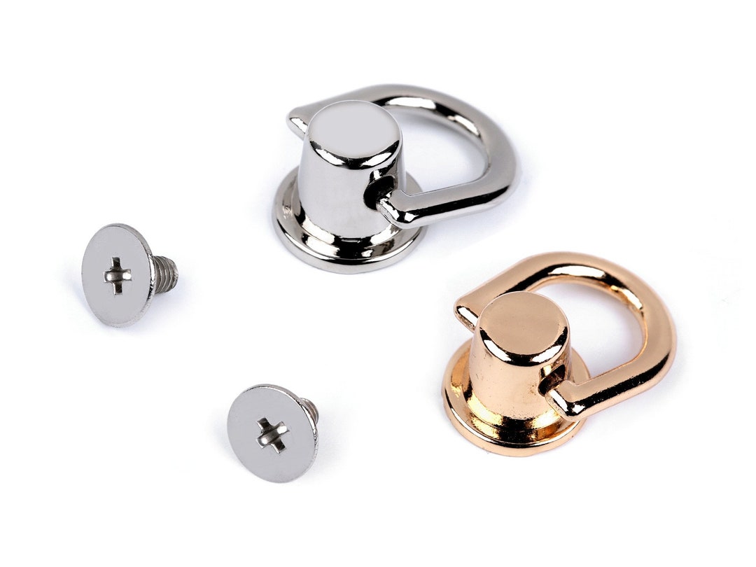 4 Decorative Buckles With Rivets, Gold or Silver / Buckles for Creating ...