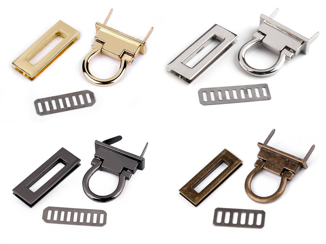 Flip Twist Handbag Purse Lock Fastening 17x45mm / Silver Metal - Etsy