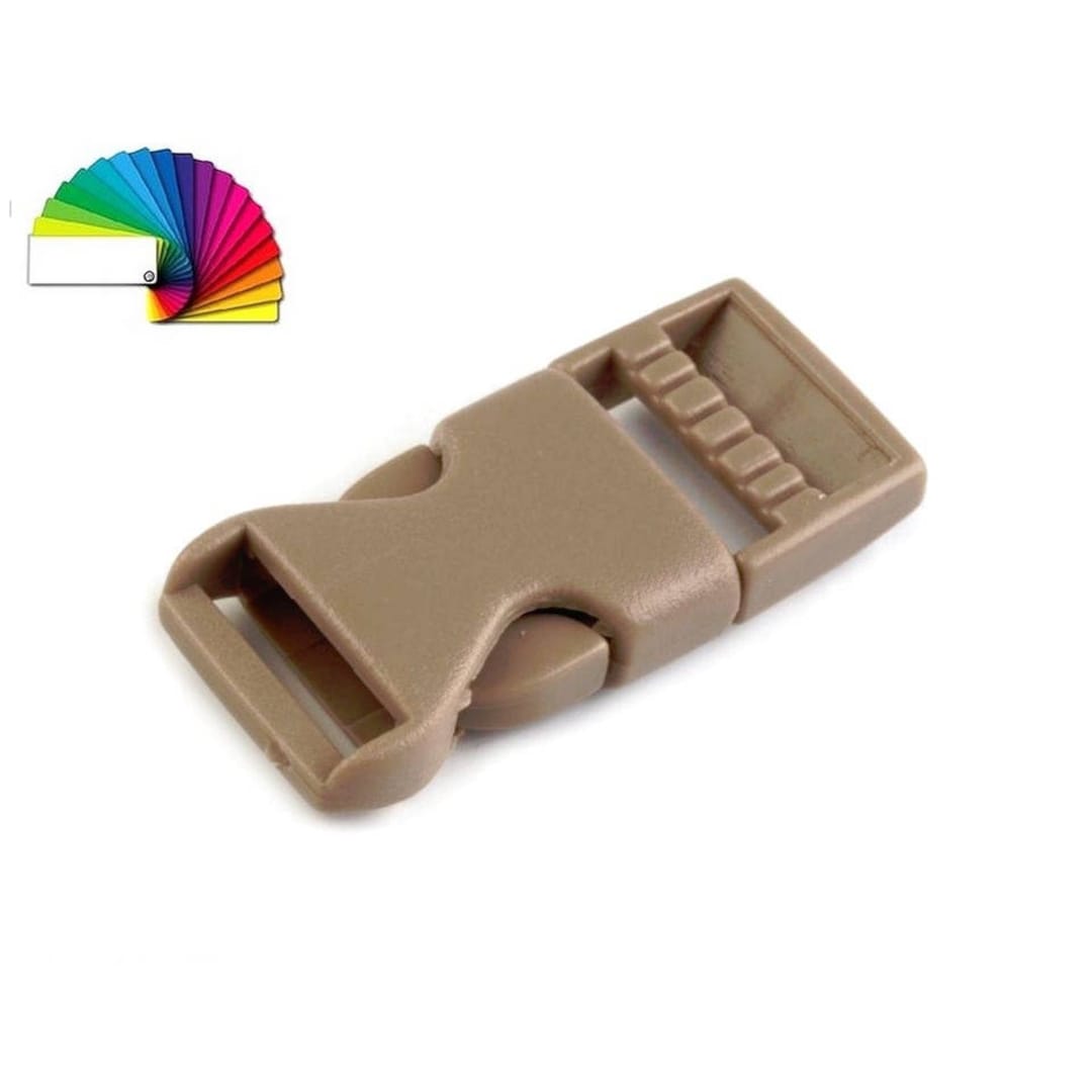 2 clips plastique pour sangle 15mm / nombreux coloris / Fermeture et ...