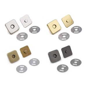 Magnetic Square Snap for Purses & Totes 18x18 Mm - Etsy