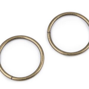 10 Open Metal Ring Buckles 20-25-30 Mm, Leather Buckles, Open Metal ...