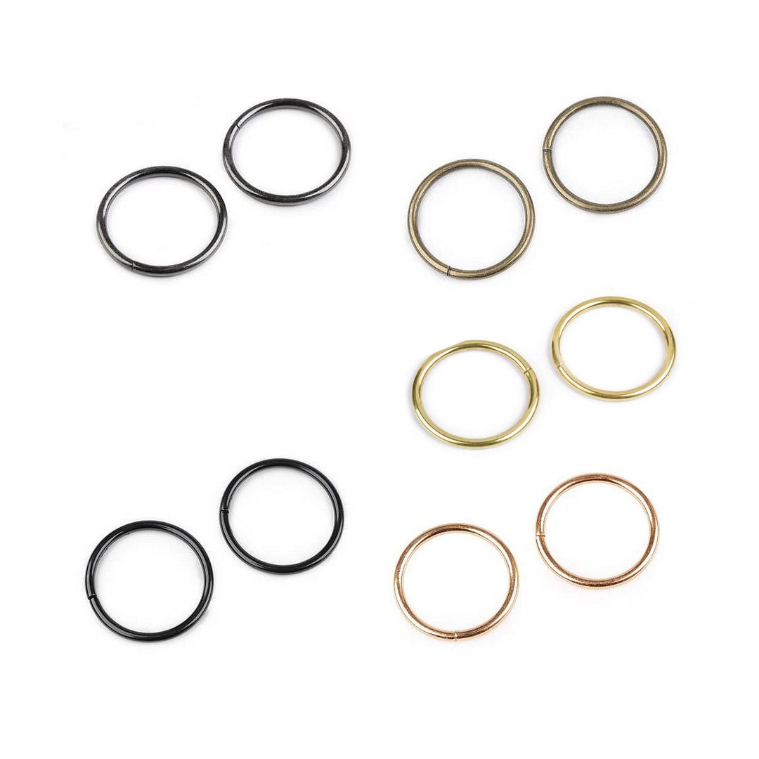 10 Open Metal Ring Buckles 20-25-30 Mm, Leather Buckles, Open Metal ...