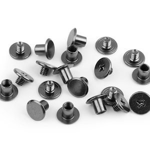 10 Saddle Rivets Ø10 Mm Silver Nickel or Pink Gold, Metal Rivet for ...