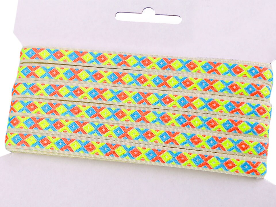 3yd braid woven Indian pattern 0.39 / ethnic ribbon | Etsy