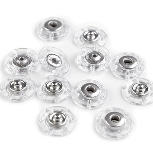 5 Sew on Plastic Press Snap Fastener / Many Colors / Snap Button ...