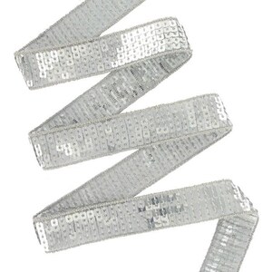 Round Glitter Sequin Trim 25mm / Many Colors / Wide Sequin Band Trim 1 ...