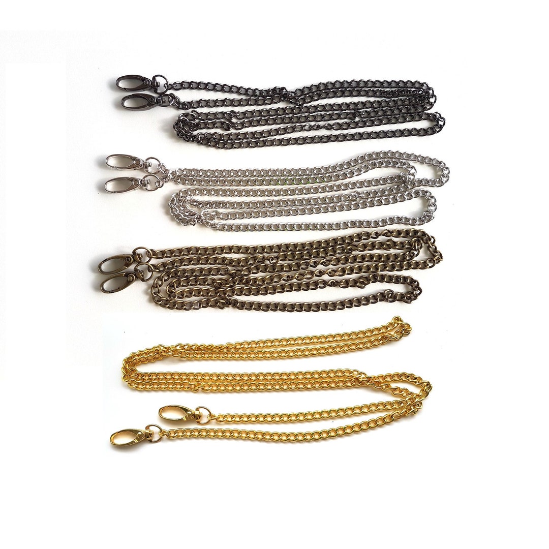 Metal Bag Strap Chain 120cm With 2 Carabiners / Bag Handles, Shoulder ...