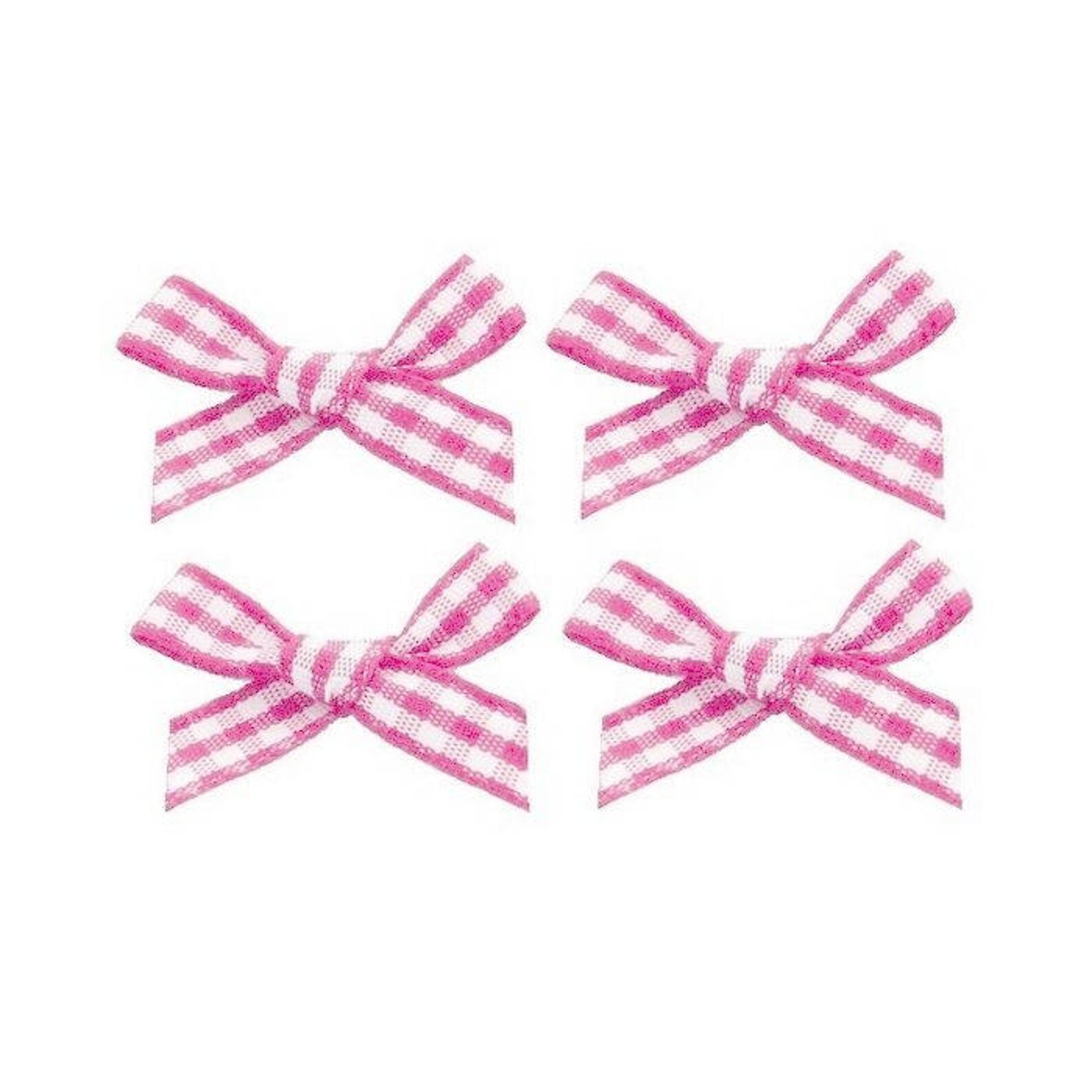 25/50 Mini Bows With Gingham Checks / Many Colors / Bows in - Etsy